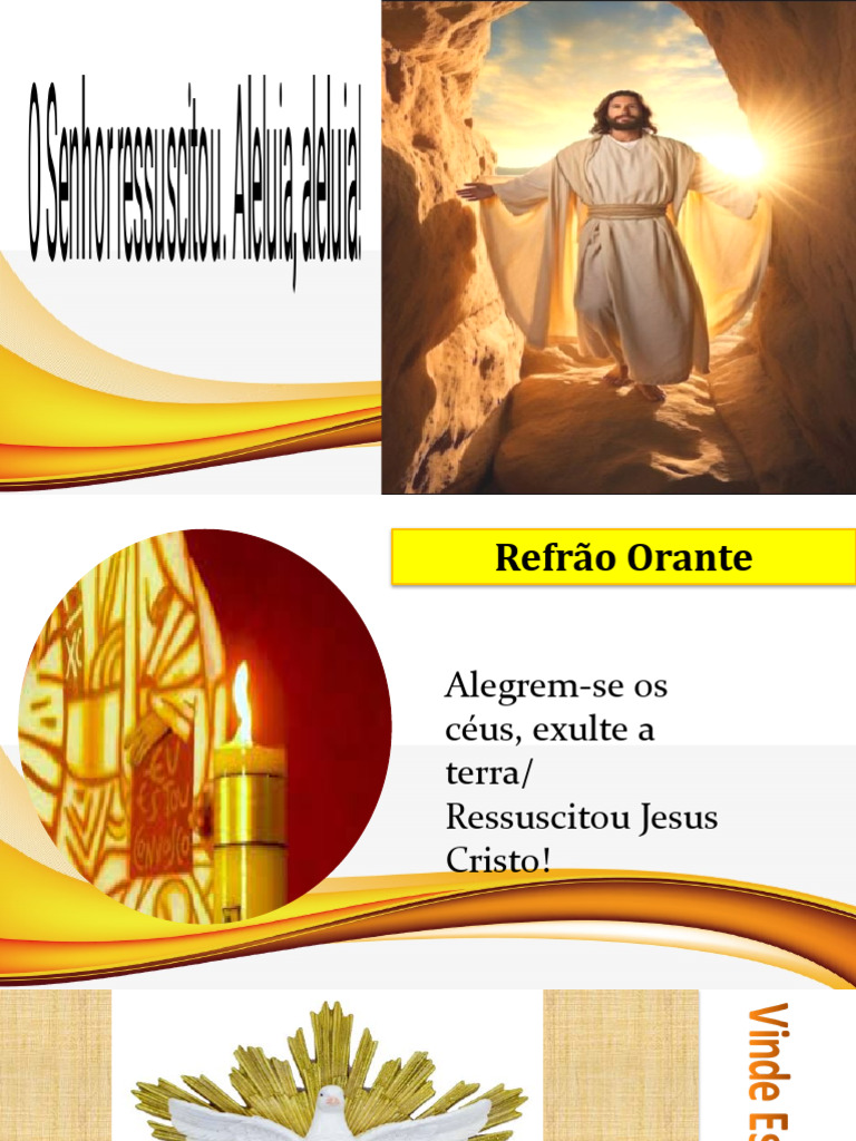 MOMENTO ORANTE - ESPAC PÁSCOA | PDF | Ressurreição de Jesus | Jesus