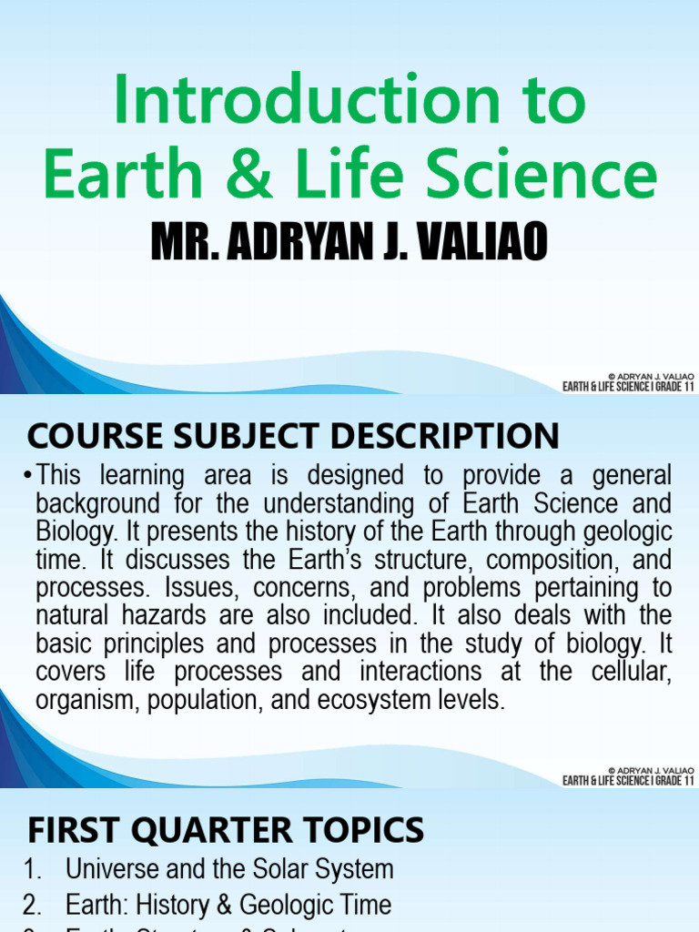 (Science) Intro To Earth and Life Science | PDF | Solar System | Saturn