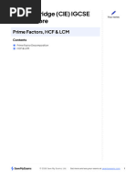 HCF and LCM via Prime Factorization | PDF | Arithmetic | Number Theory