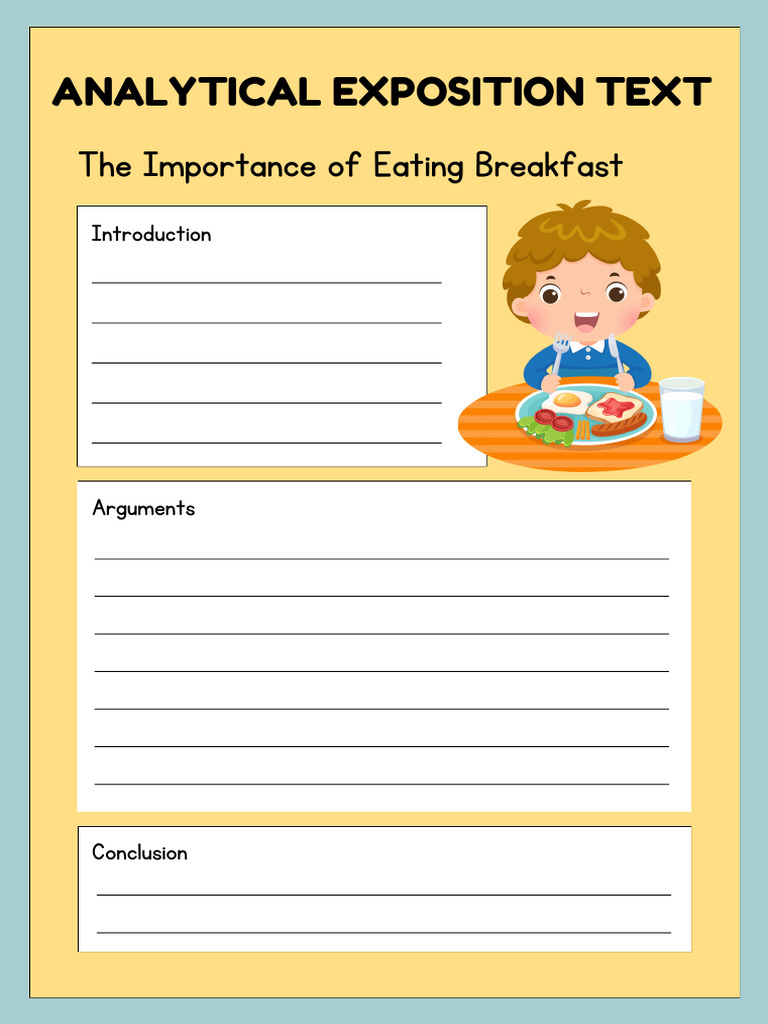 Persuasive Writing Exposition Worksheet Colorful Scaffold | PDF