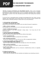 Effective Service Recovery in Hospitality | PDF | Communication
