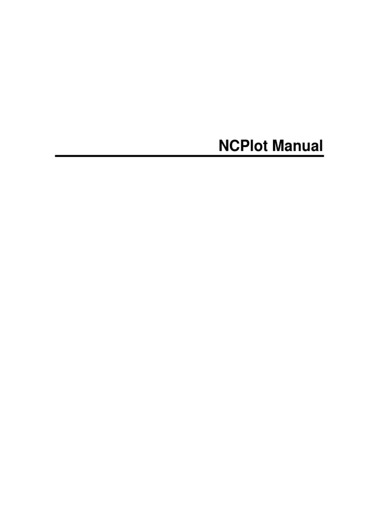 NCPlot Manual | PDF | File Format | Icon (Computing)