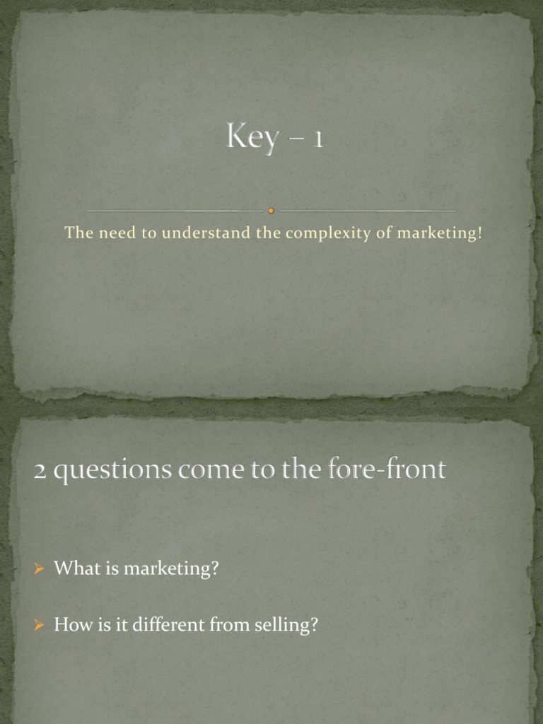 Understanding Marketing Complexity | PDF | Marketing | Sales