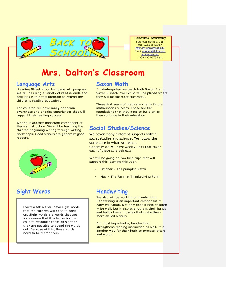 Parent Letter - Disclosure | PDF | Cognition | Pedagogy