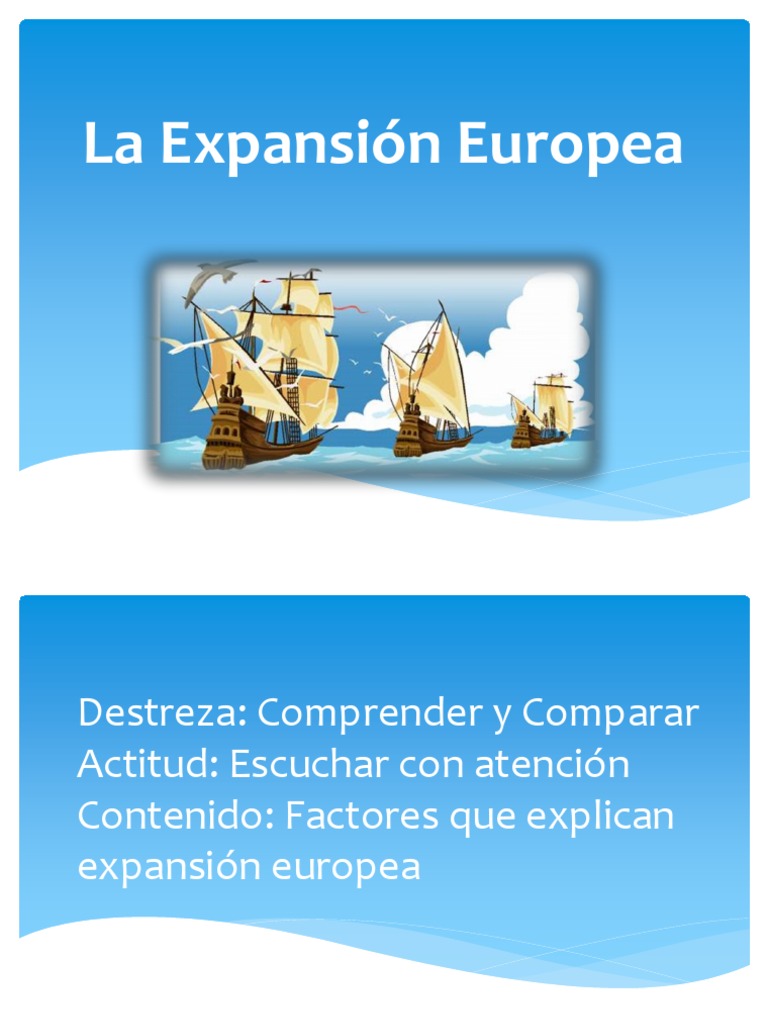 Factores de la Expansión Europea | PDF | Cristobal colon | Exploración ...