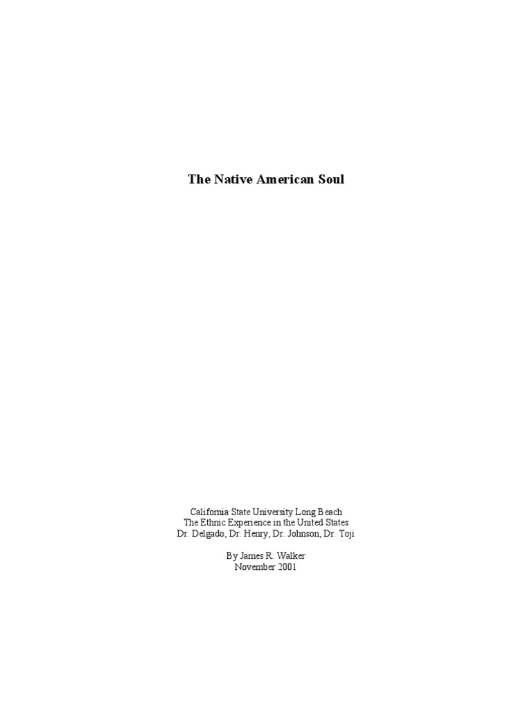 The Native American Soul Oct. 2001 | PDF | Soul | Spirituality