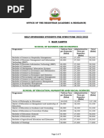 UPNG 2025 Fee Structure Overview | PDF | Postgraduate Education ...