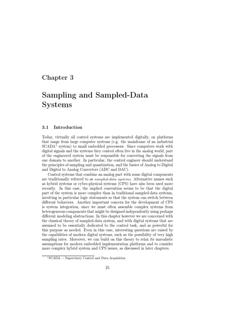 Sampling and Sampled-Data Systems | PDF | Signal (Electrical ...