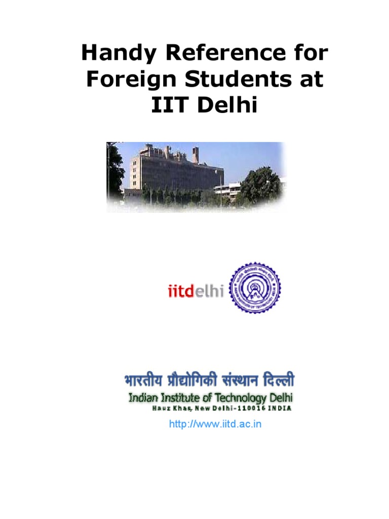 Handy Reference For Foreign Students at IIT Delhi | PDF | Transport ...