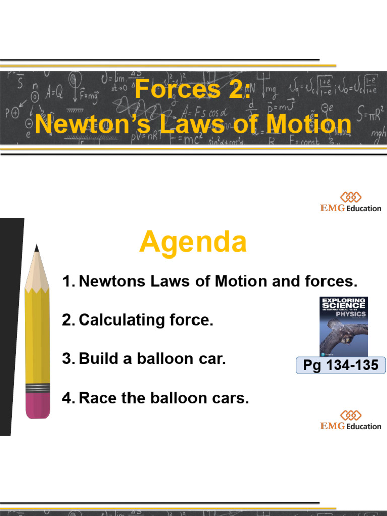 Forces 2 - Newtons Laws of Motion - Lesson - Edited | PDF | Force ...