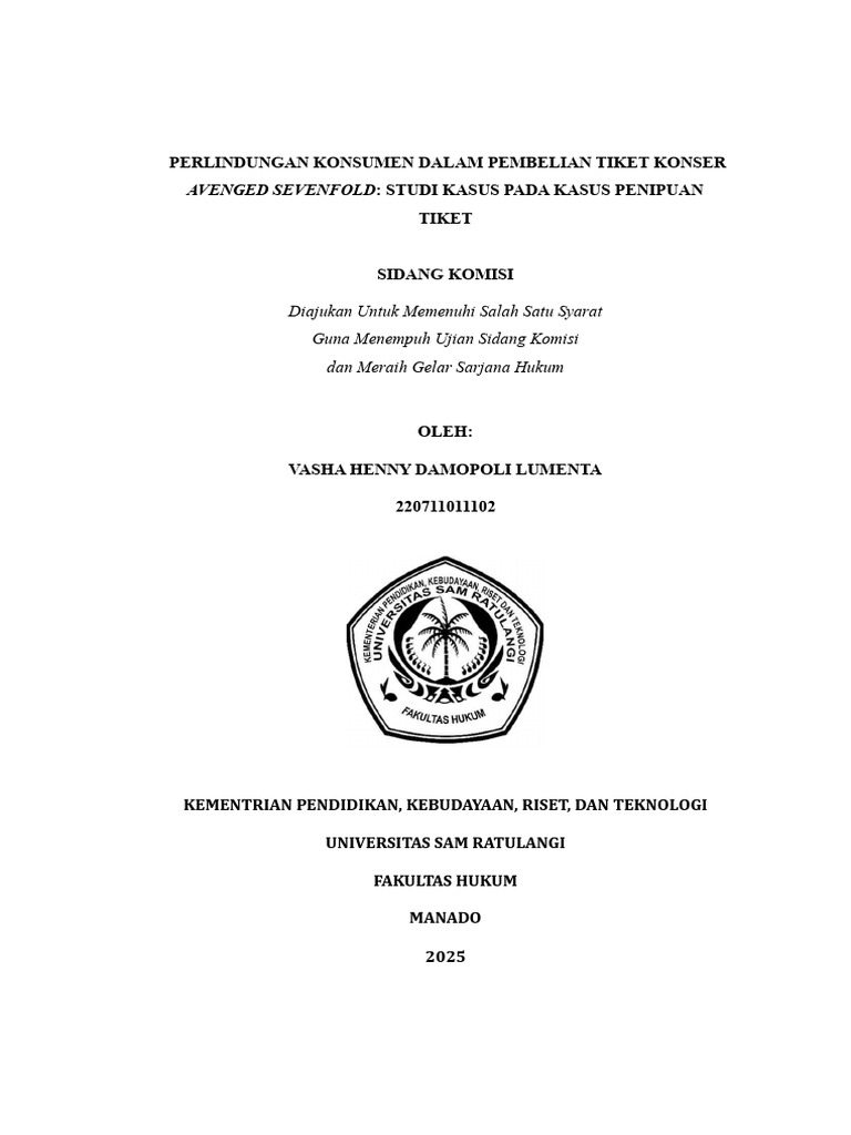 Proposal Skripsi | PDF