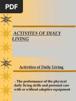 ADL Scoring Cheat Sheet | PDF | Hygiene | Wheelchair