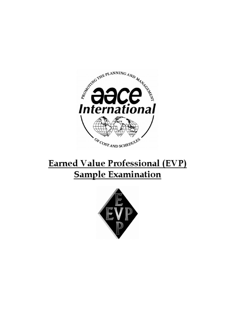 Earned Value Professional (EVP) Sample Examination | PDF