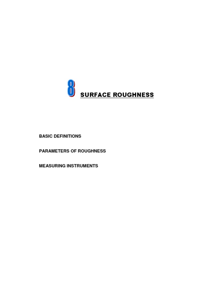 Amew101 Surface Roughness | PDF | Surface Roughness | Root Mean Square