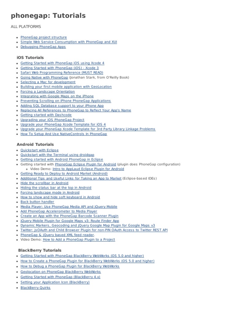 Tutorials | PDF | Android (Operating System) | Eclipse (Software)