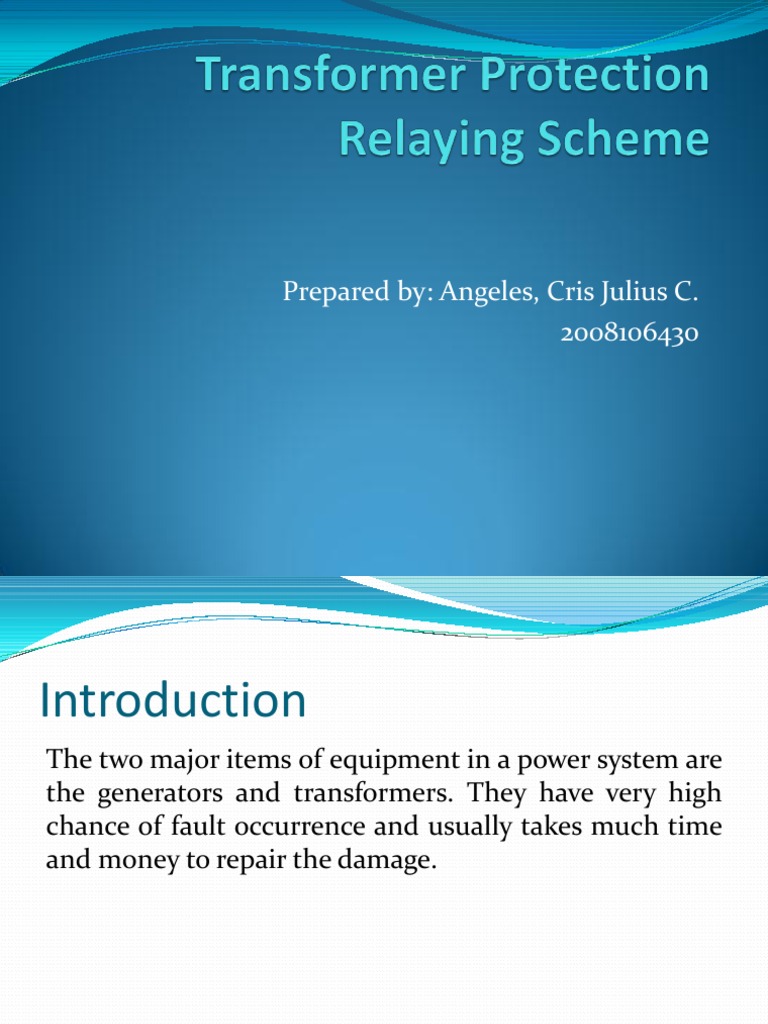 Transformer Protection Relaying Scheme | PDF | Transformer | Relay