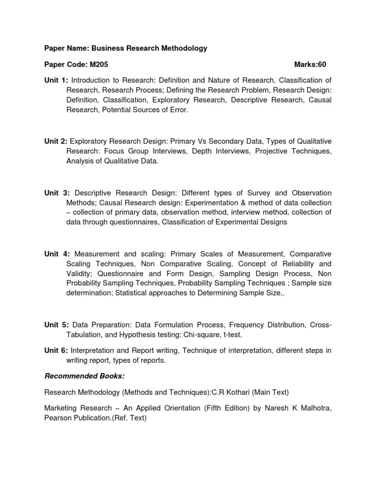 MBA Research Methods Guide | PDF | Statistical Hypothesis Testing ...