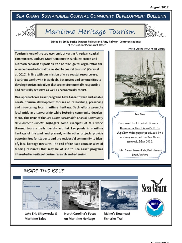 Maritime Heritage Tourism and Sea Grants From NOAA - The Sea Grant ...