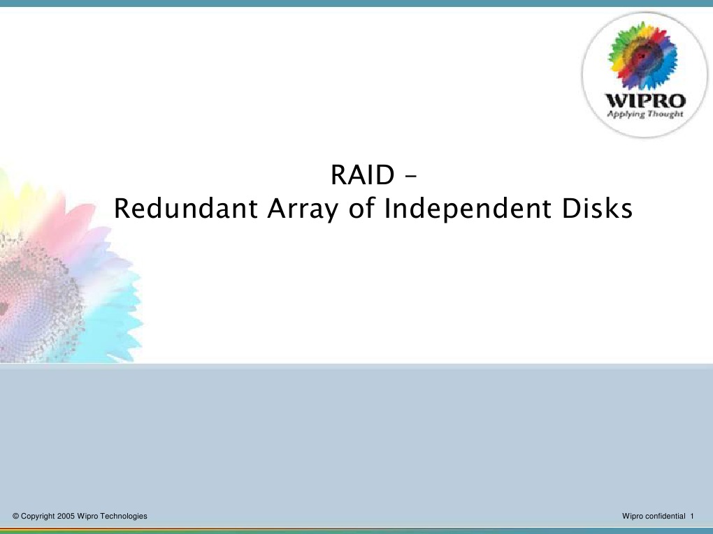 Raid - Redundant Array of Independent Disks | PDF | Computer Data ...
