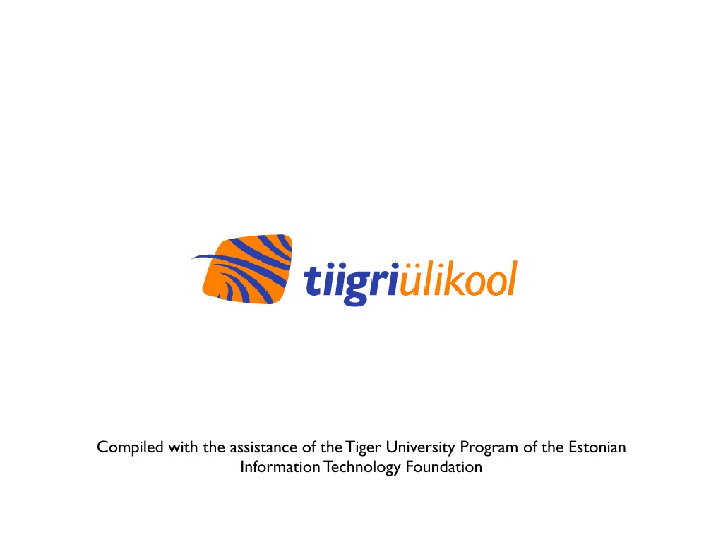 Compiled With The Assistance of The Tiger University Program of The ...