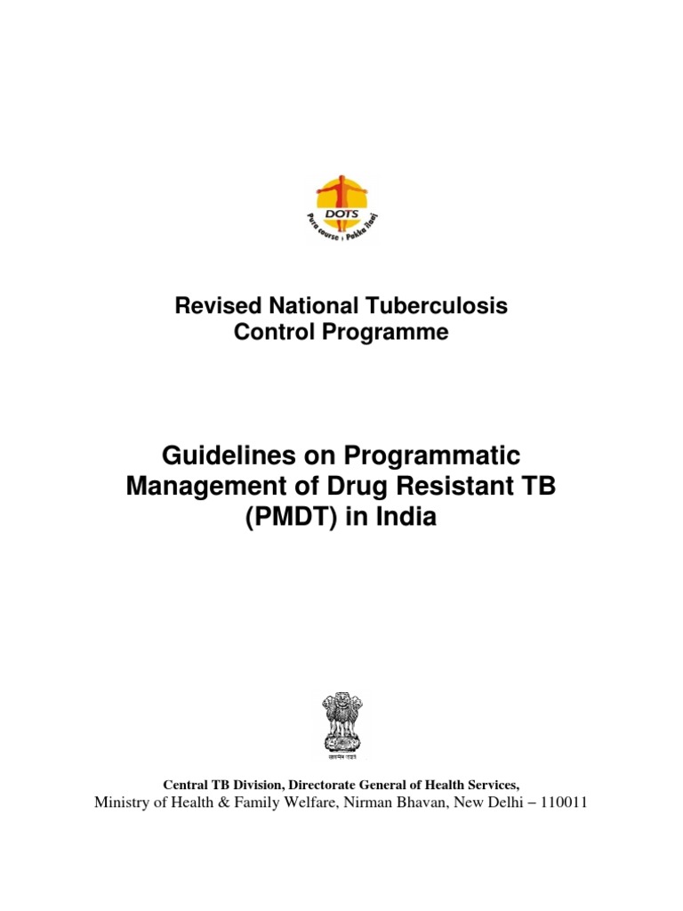 Guidelines For PMDT in India - Dec 11 (Final) | PDF | Antimicrobial ...