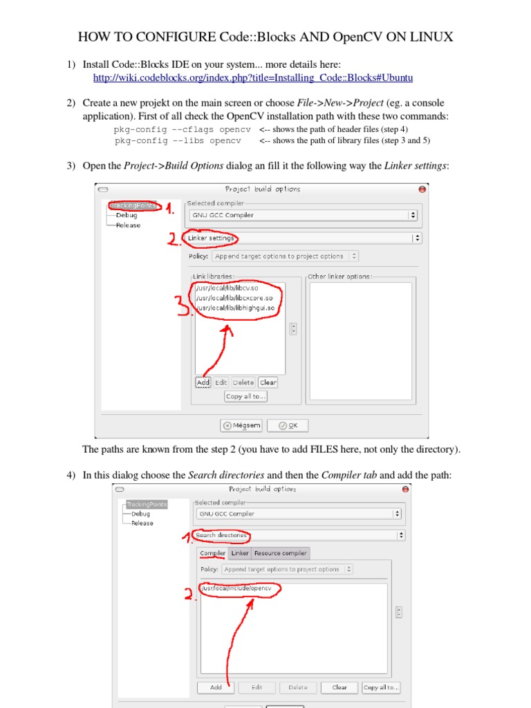 CodeBlocks OpenCV | PDF | Art | Computers
