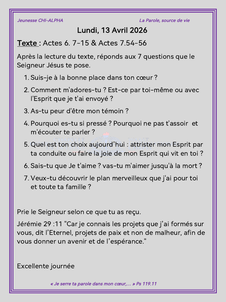 Lundi, 13 Avril 2026 | PDF