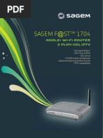 Sagemcom F@ST 3896: Very High Performance Triple-Play Home Gateway ...