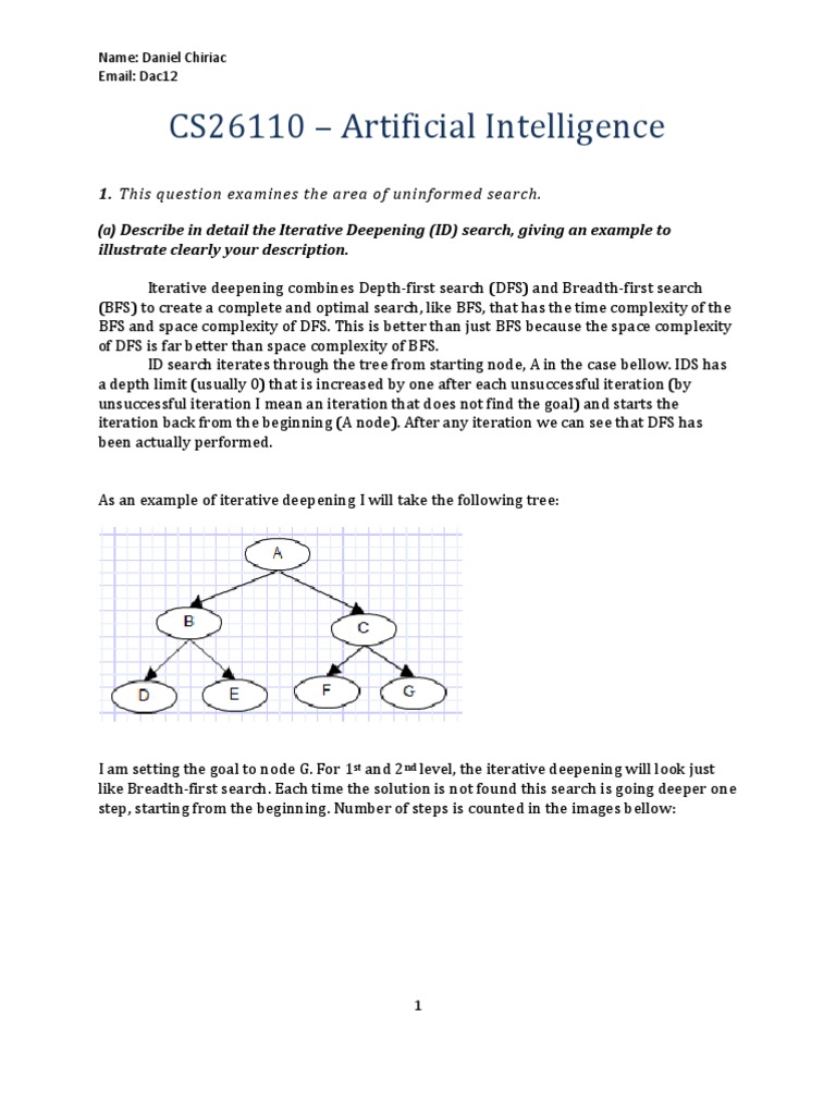 AI Assignment | PDF | Combinatorics | Graph Theory