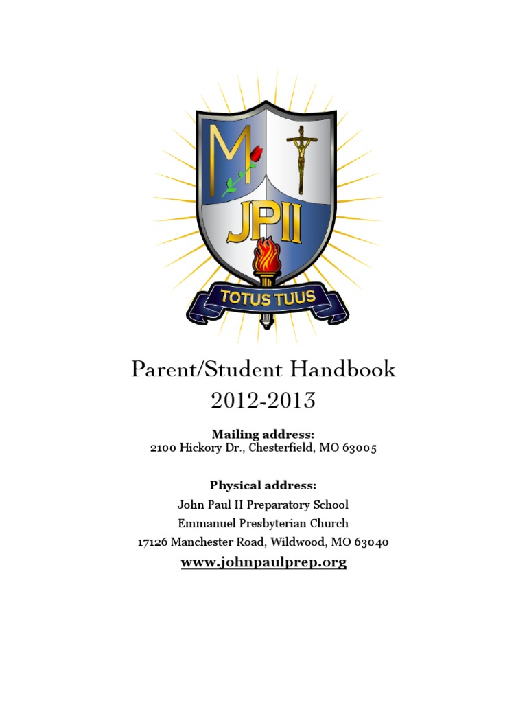 JPII Handbook and Forms | PDF | Course Credit | Secondary School