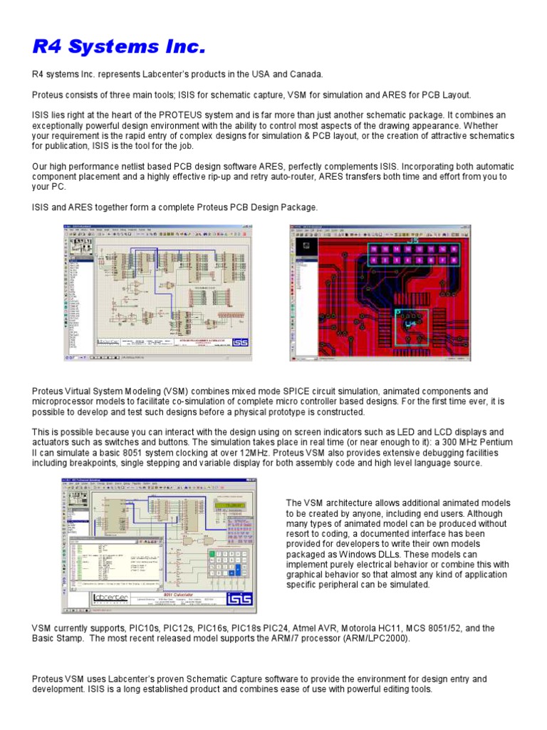 Proteus Introduction | PDF | Microcontroller | Central Processing Unit