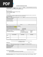 IDFC Bank Account Closure Request Form | PDF | Government Finances | Banks