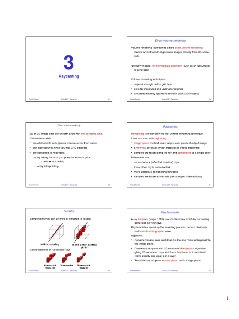 Raycasting: Direct Volume Rendering | PDF | Voxel | Rendering (Computer Graphics)
