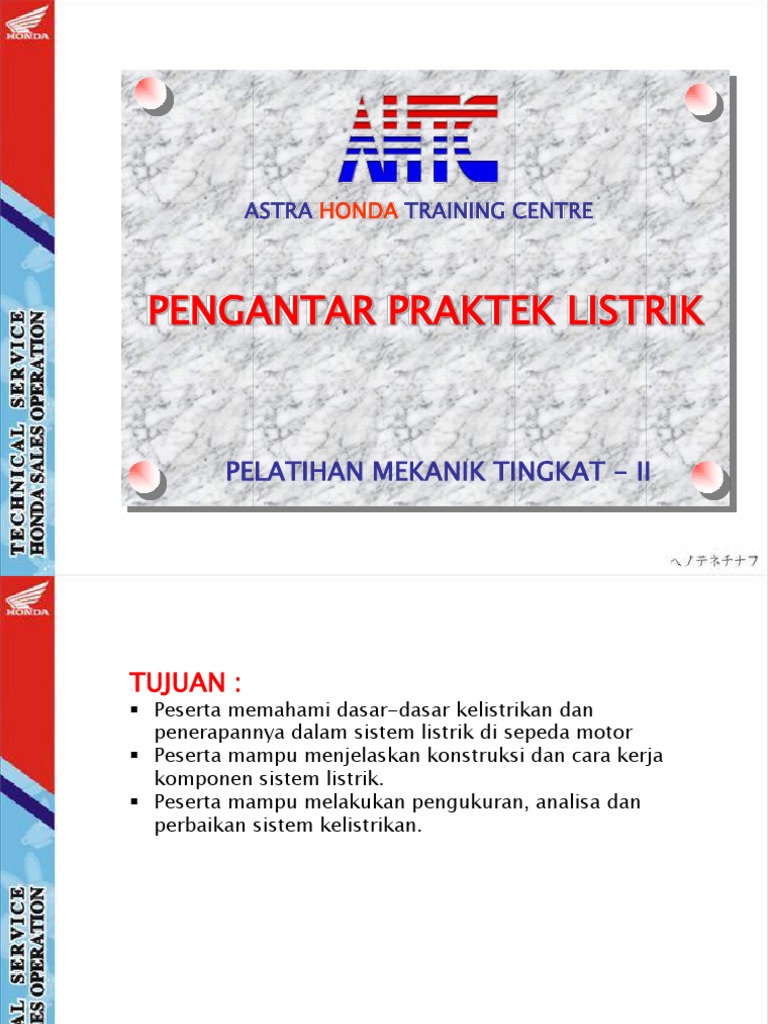 Pengantar Praktek Listrik (PMT II) | PDF | Sains & Matematika