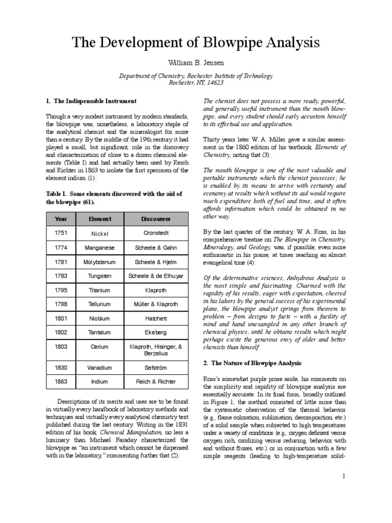 Blowpipe Anaysis | PDF | Metallurgical Assay | Glasses
