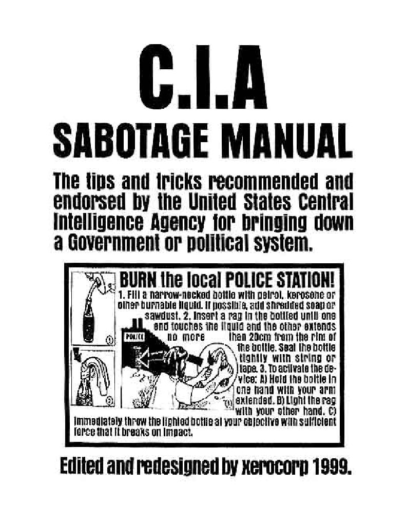 CIA Sabotage Manual