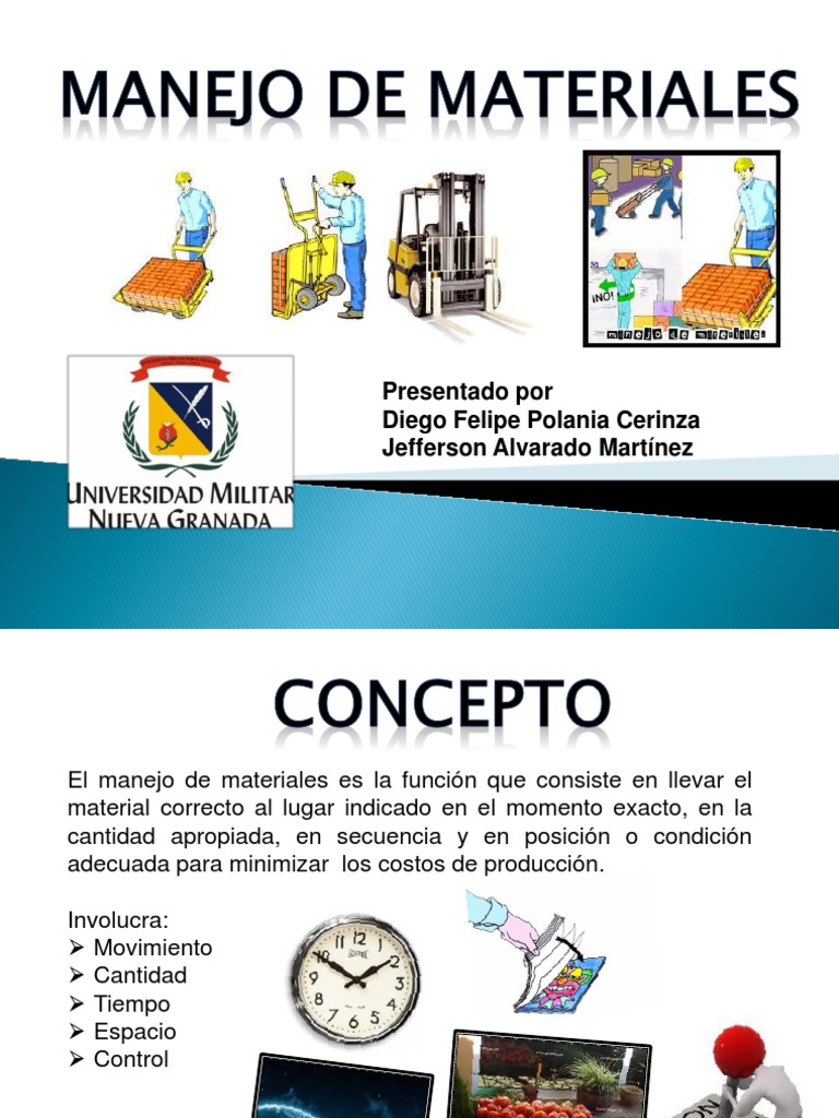 Manejo de Materiales | PDF | Calidad (comercial) | Fabricación e ingeniería