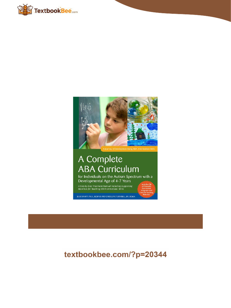 A Complete ABA Curriculum for Individuals on the Autism Spectrum with a ...