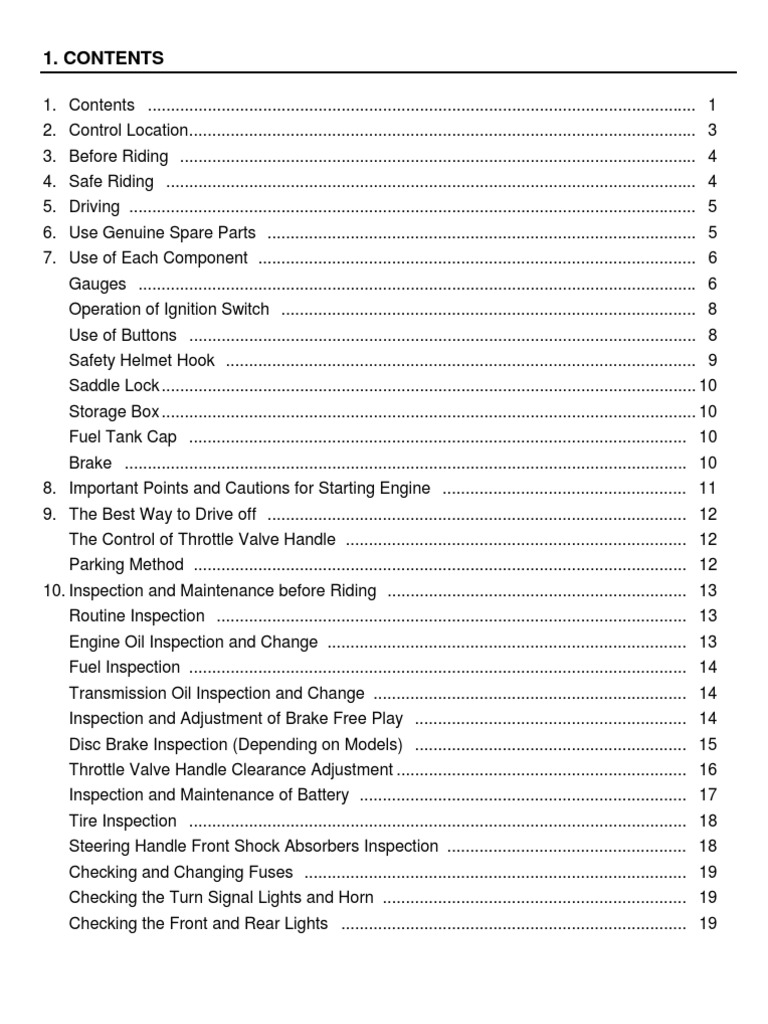 Sym Joyride Owners Manual | PDF | Motor Oil | Tire