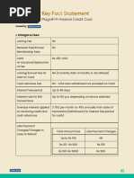 Blue FAB Signature Credit Card Benefits | PDF | Credit Card | Interest