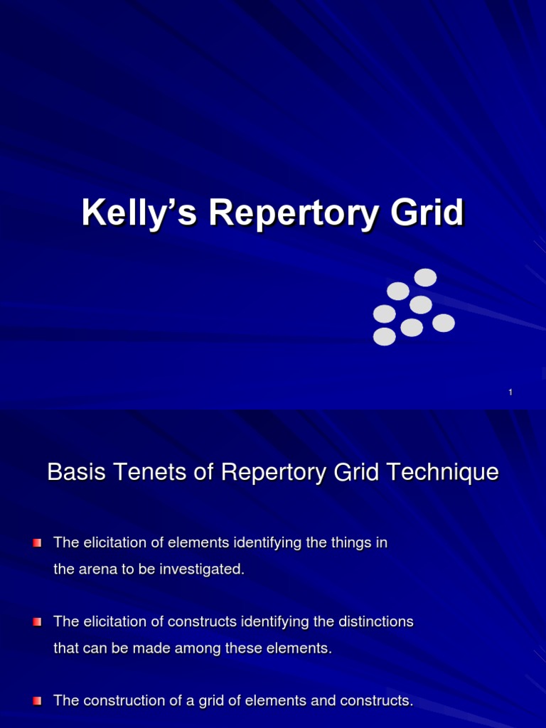 Kelly's Repertory Grid | PDF