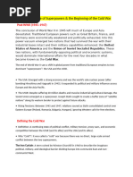 Cold War DBQ Essay Assignment | PDF | Cold War | Essays