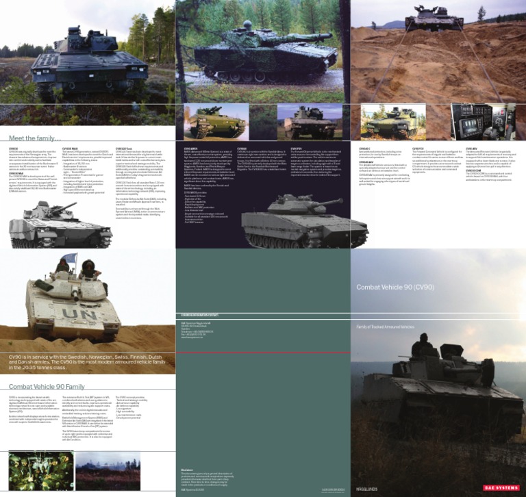 CV90 Fam | PDF | Armoured Warfare | Tanks
