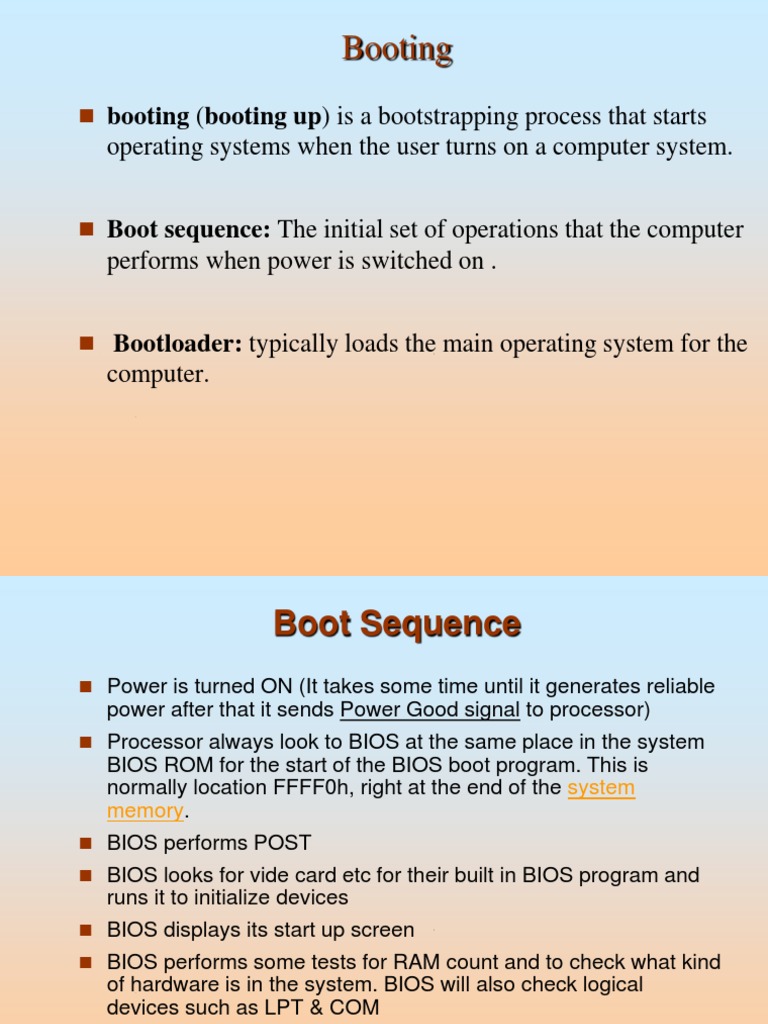 The Booting Process: An In-Depth Explanation of Computer Booting from ...