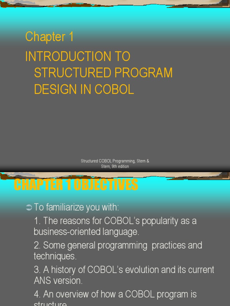 Introduction Cobol | PDF | Computer Program | Programming Introduction Cobol | PDF | Computer Program | Programming