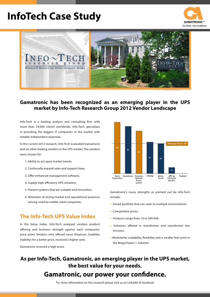 Infotech Case Study: Gamatronic, Our Power Your Confidence | Download Free PDF | Usability ...