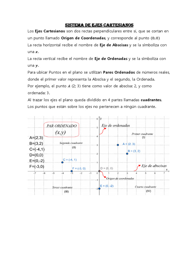 1 Sistema De Ejes Cartesianos 2026 Pdf
