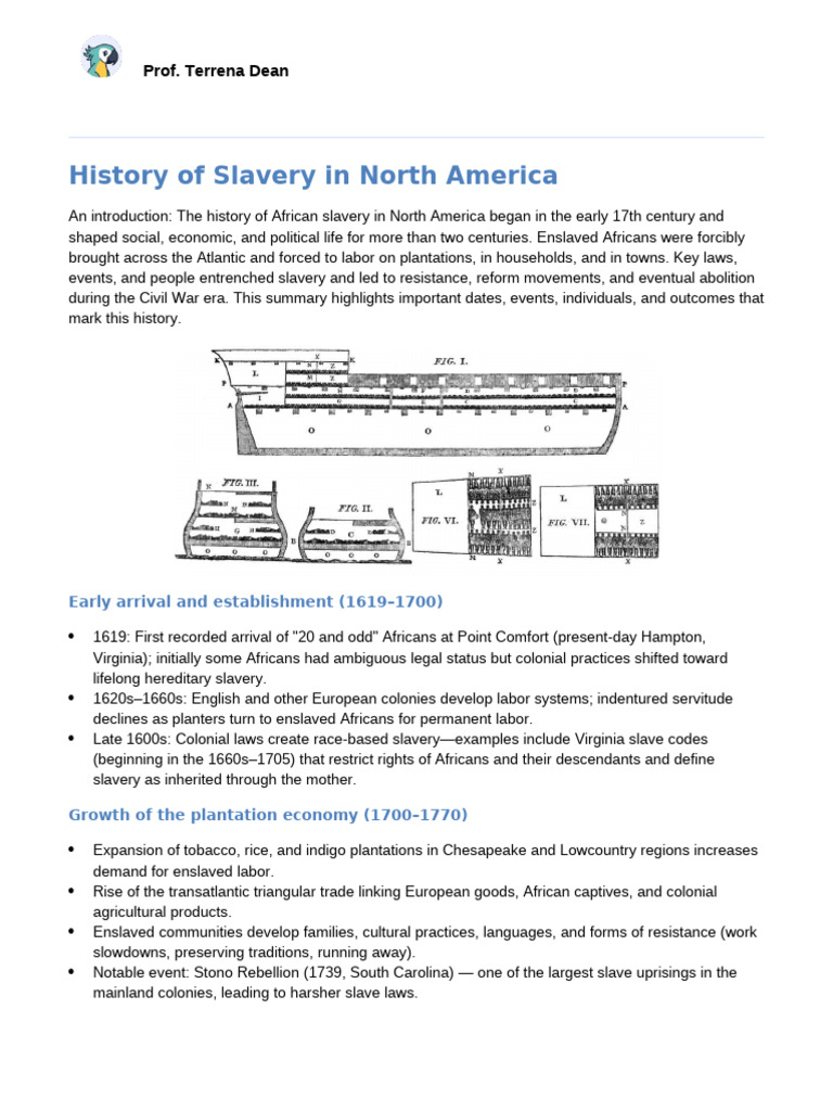 Slavery in North America | PDF | Slavery In The United States ...