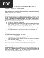 RadFrac Design in Aspen Plus | PDF | Distillation | Chemistry