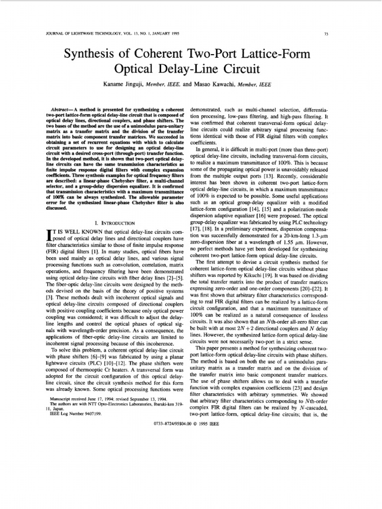 Synthesis 3 | PDF | Matrix (Mathematics) | Dispersion (Optics)